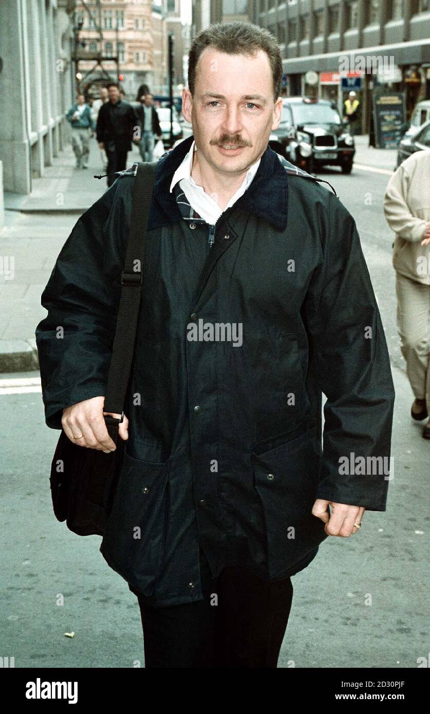 PC Glenn Gore, who was attacked by Errol Kelly, arriving at Old Bailey ...