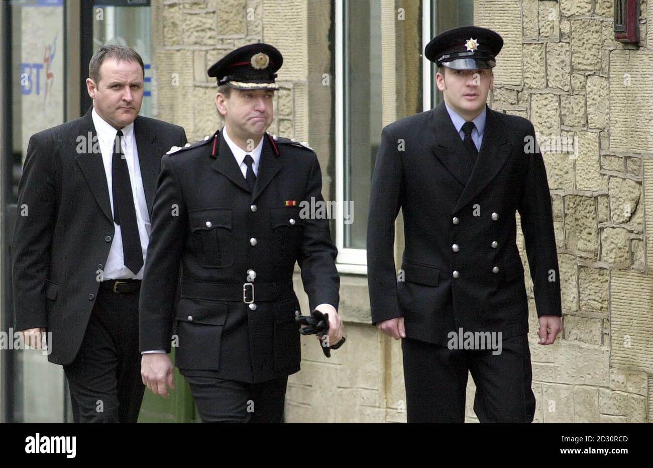 Mourners from the Fire Service arrive at the funeral of four-year-old ...