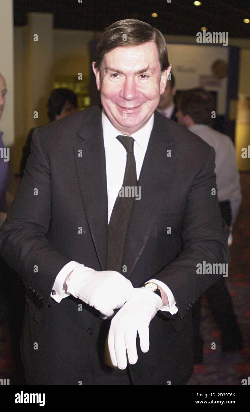 The Lord Chancellor, Lord Irvine of Lairg, wearing his protective ...