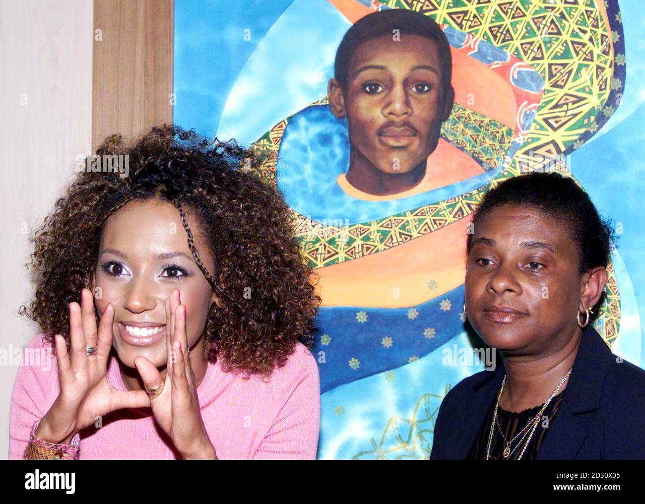 Doreen Lawrence (right) and Mel B, singer with the girl band the Spice ...