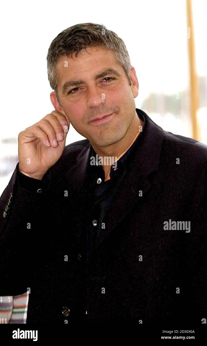 American actor george clooney at photocall for his latest film hi-res ...