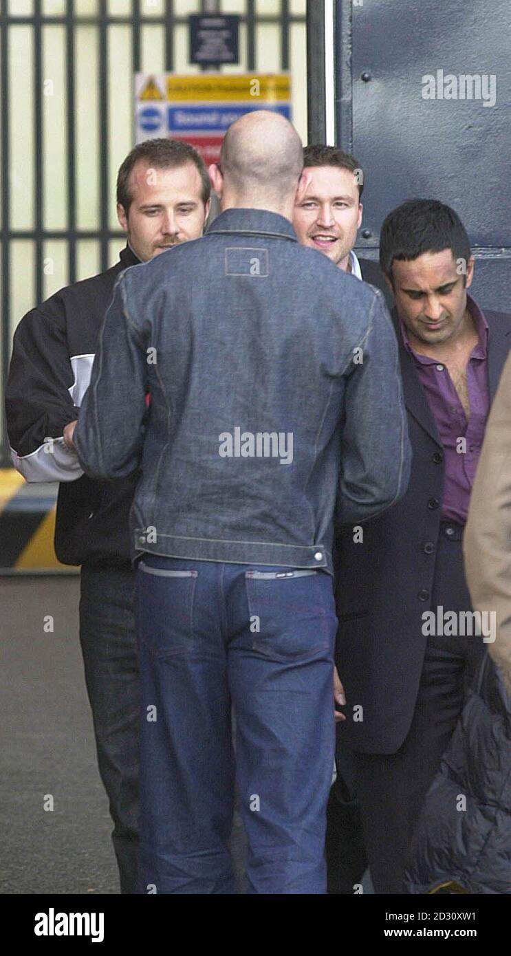 Chris Cotter (L), the former boyfriend of Olympic athlete Ashia Hansen ...