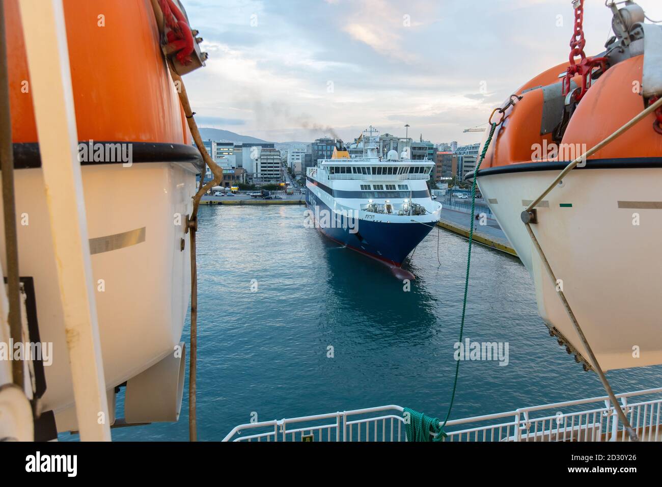 Blue Star Ferries boat at Pireaus port,Greece Stock Photo - Alamy