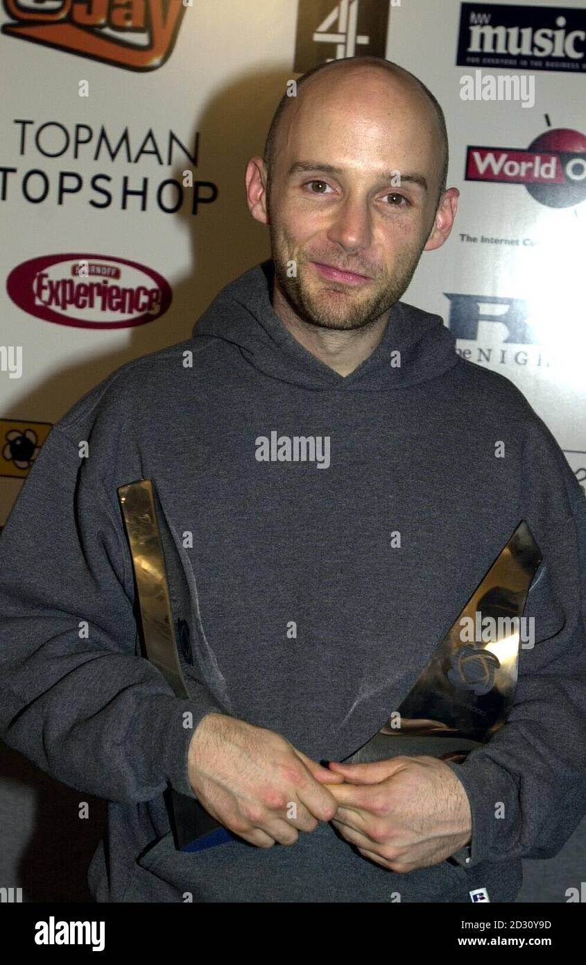 Dance music artist Moby celebrating at London's Alexandra Palace, after ...