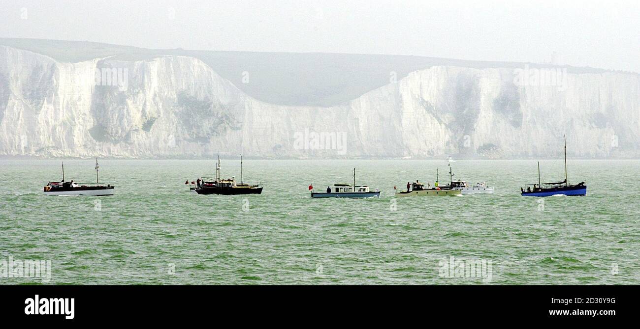 Some of the 60 Little Ships are getting into formation under the White ...