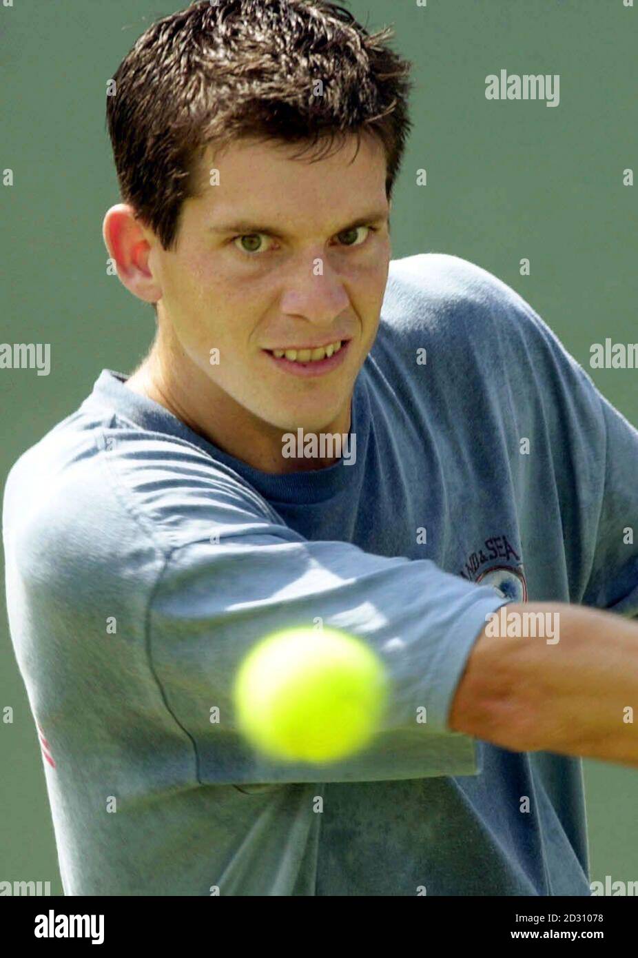 First round match against jonas bjorkman nottingham open hi-res stock ...