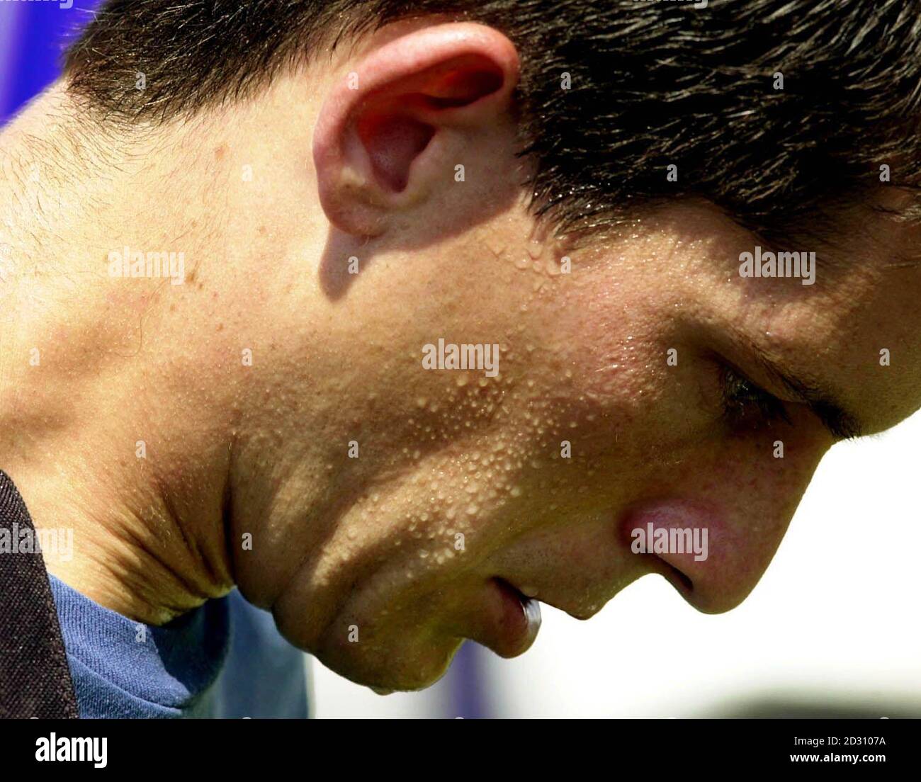 First round match against jonas bjorkman nottingham open hi-res stock ...