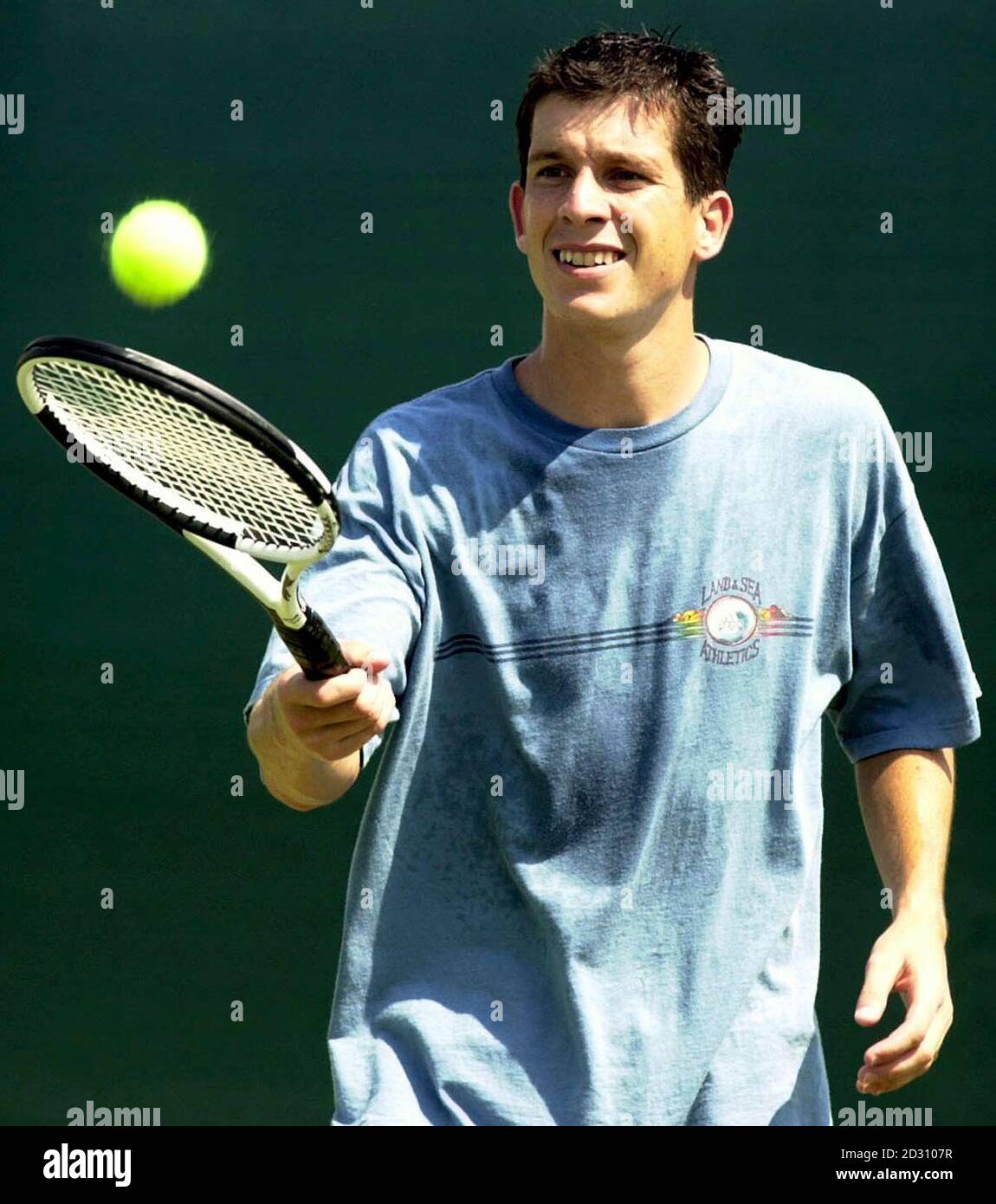First round match against jonas bjorkman nottingham open hi-res stock ...