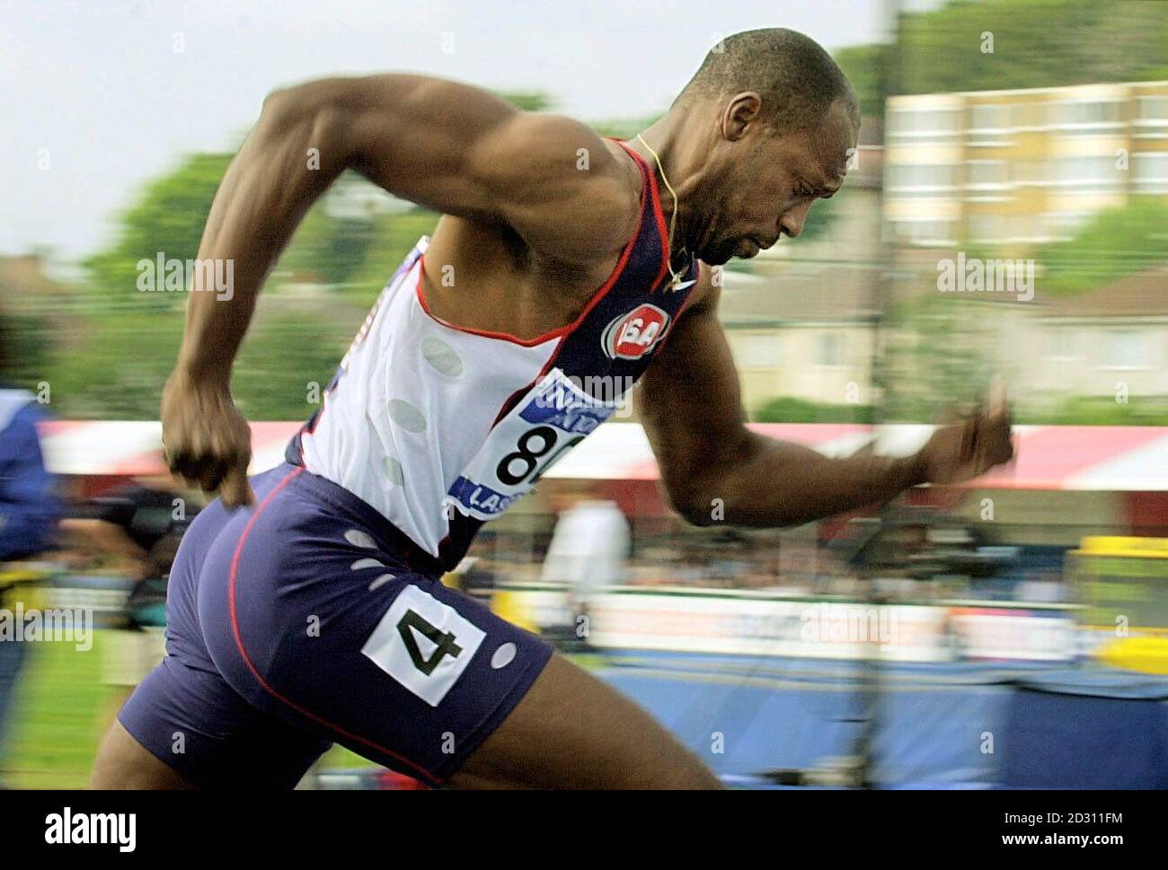 The USA's Butch Reynolds in action in the 400m where he failed to win ...