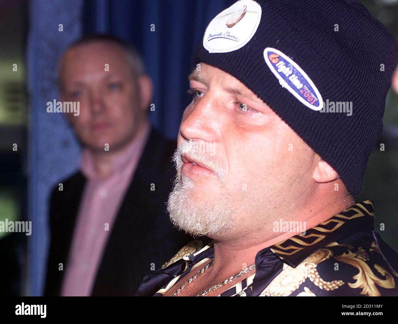 South African Frans Botha at a press conference in the Grosvener Hotel ...