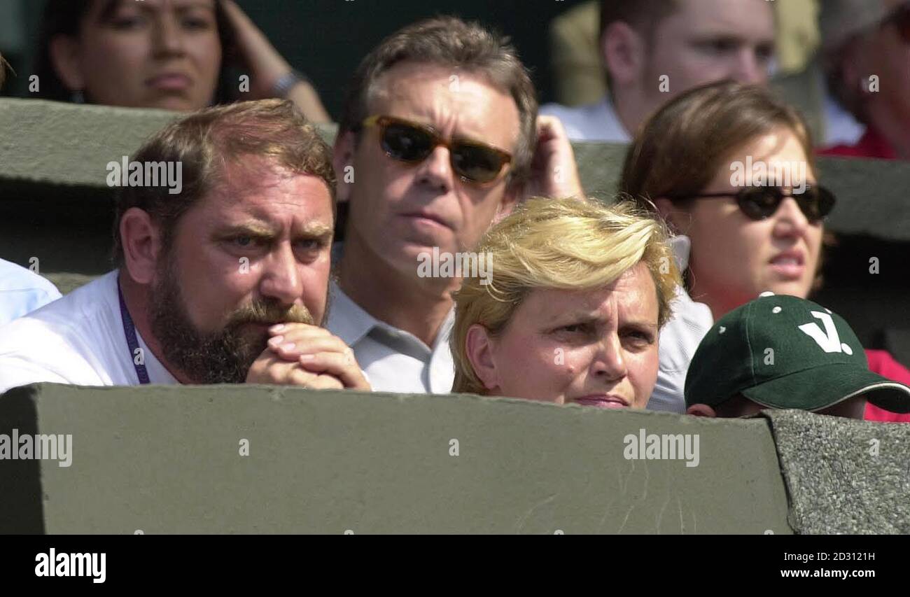 NO COMMERCIAL USE: Damir Dokic (L), father of Australia's Jelena Dokic ...