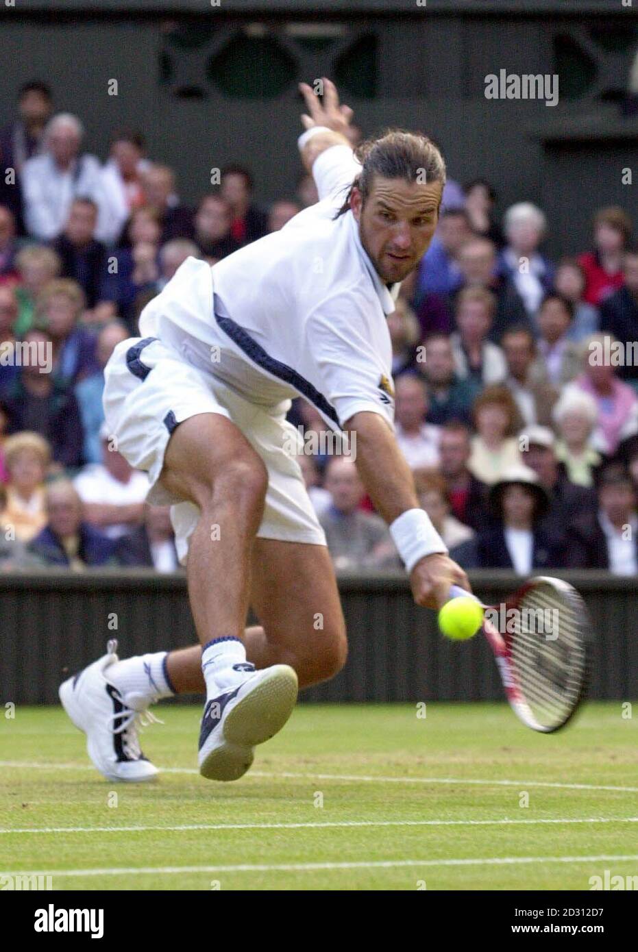 NO COMMERCIAL USE: Pat Rafter of Australia in action against America's ...