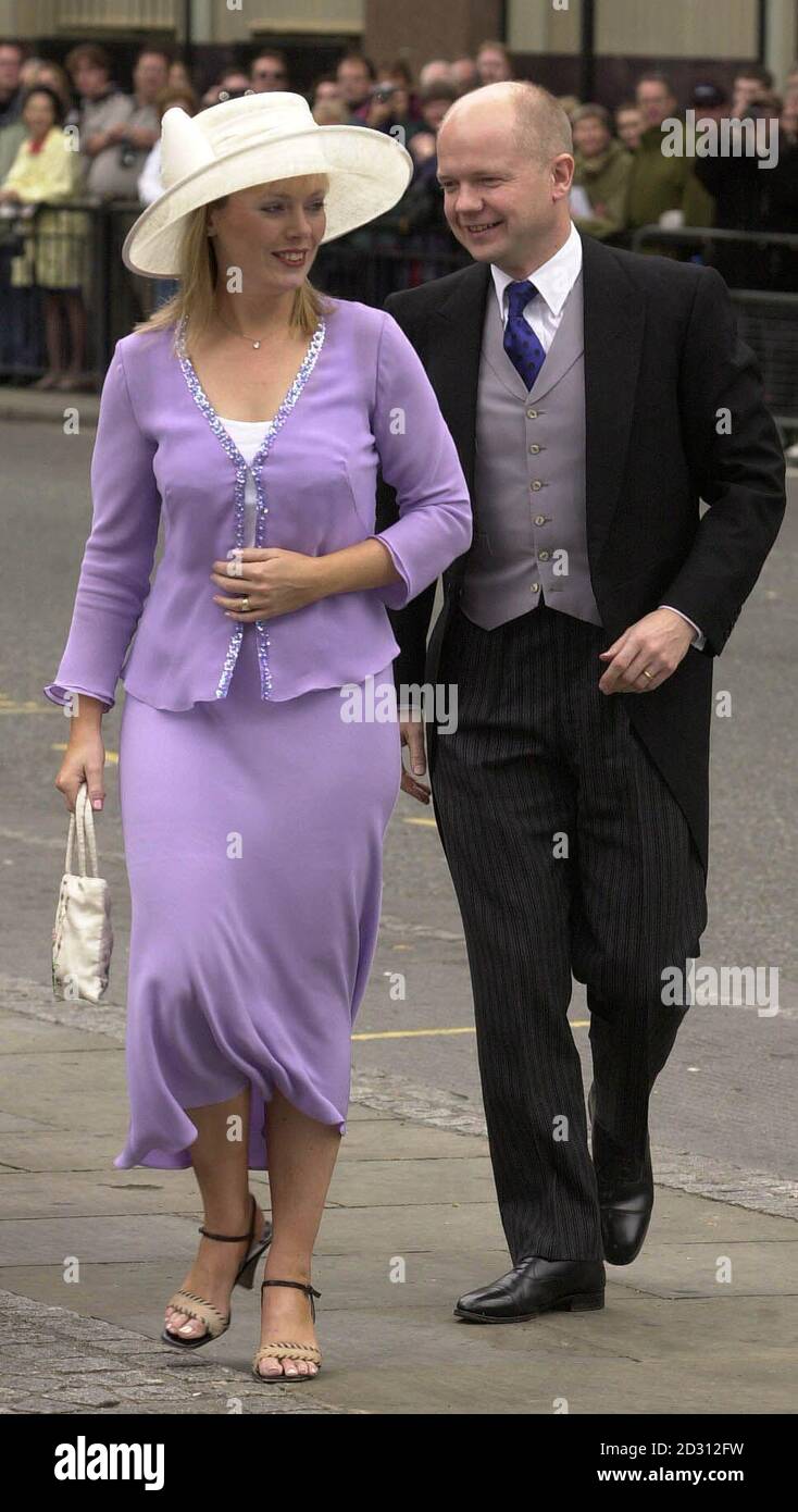 Conservative party leader William Hague and his wife Ffion arrive at St ...