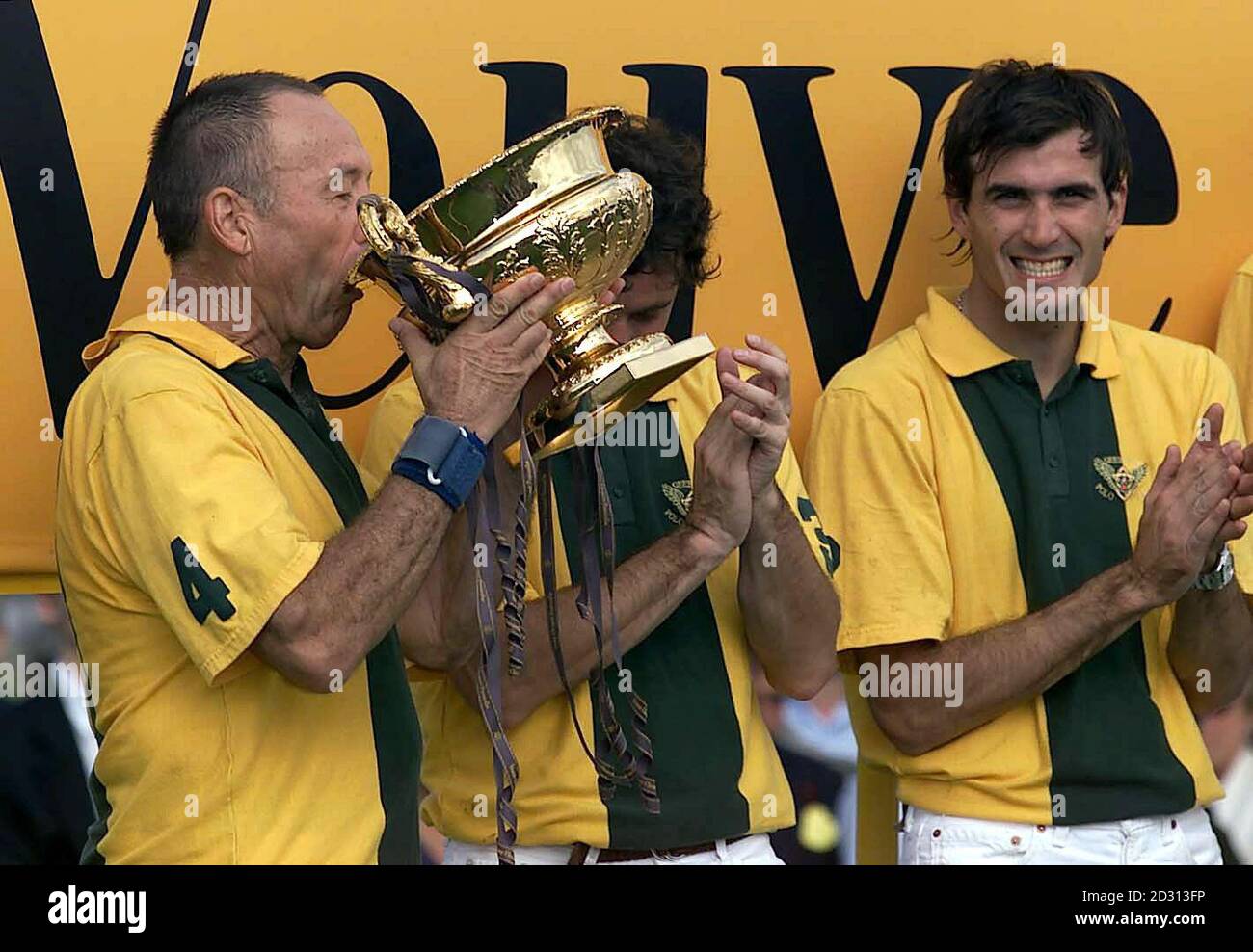 Geebung celebrate winning the Veuve Clicquot Gold Cup polo at Cowdray ...