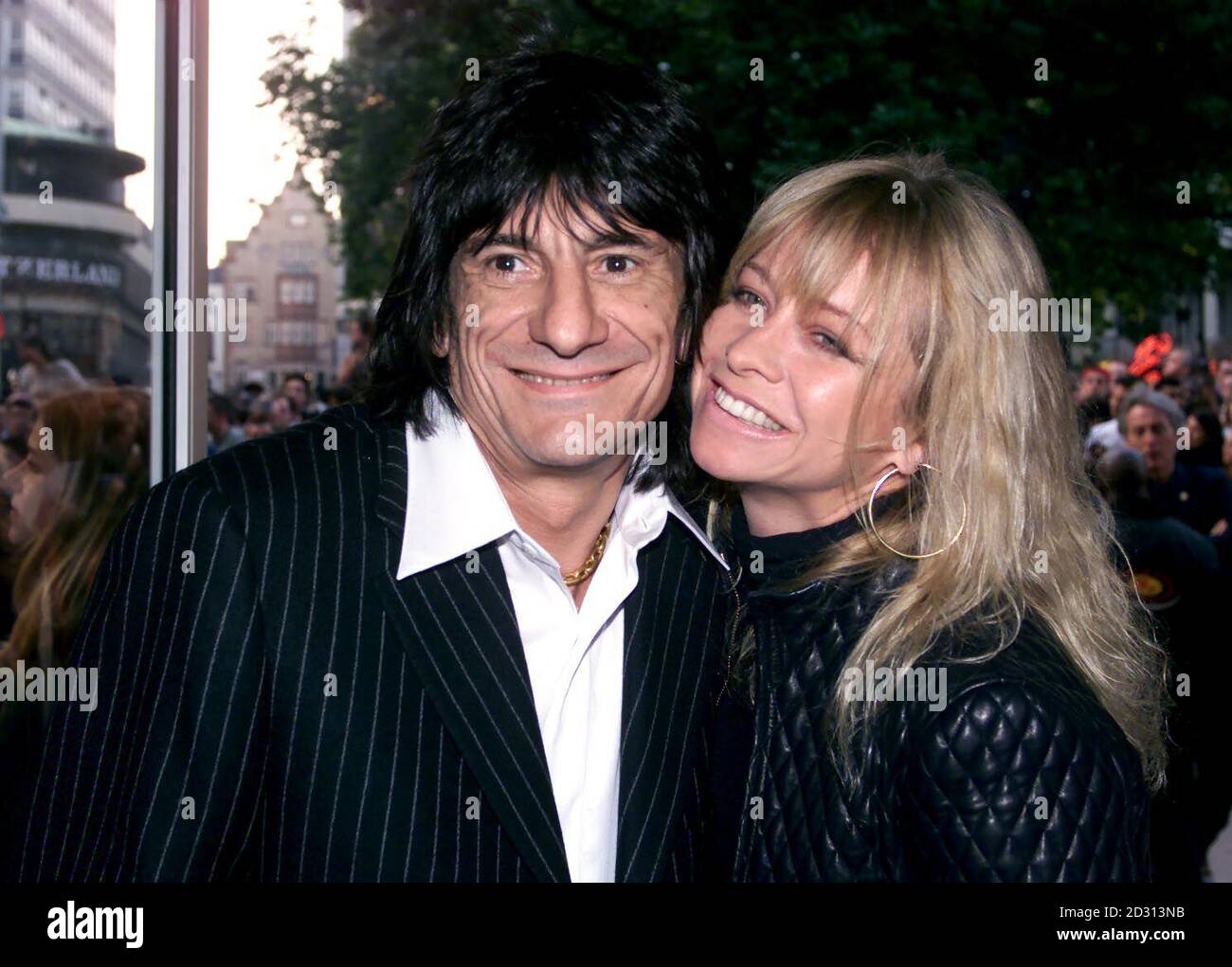 Rolling Stones guitarist Ronnie Wood and his wife Jo arriving for the ...