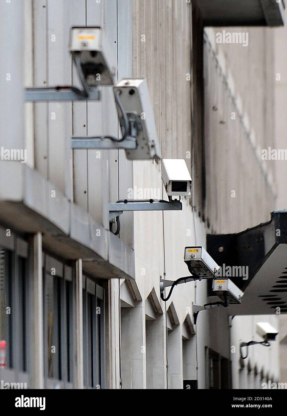 Stock picture cctv cameras on side building in central london hi-res ...