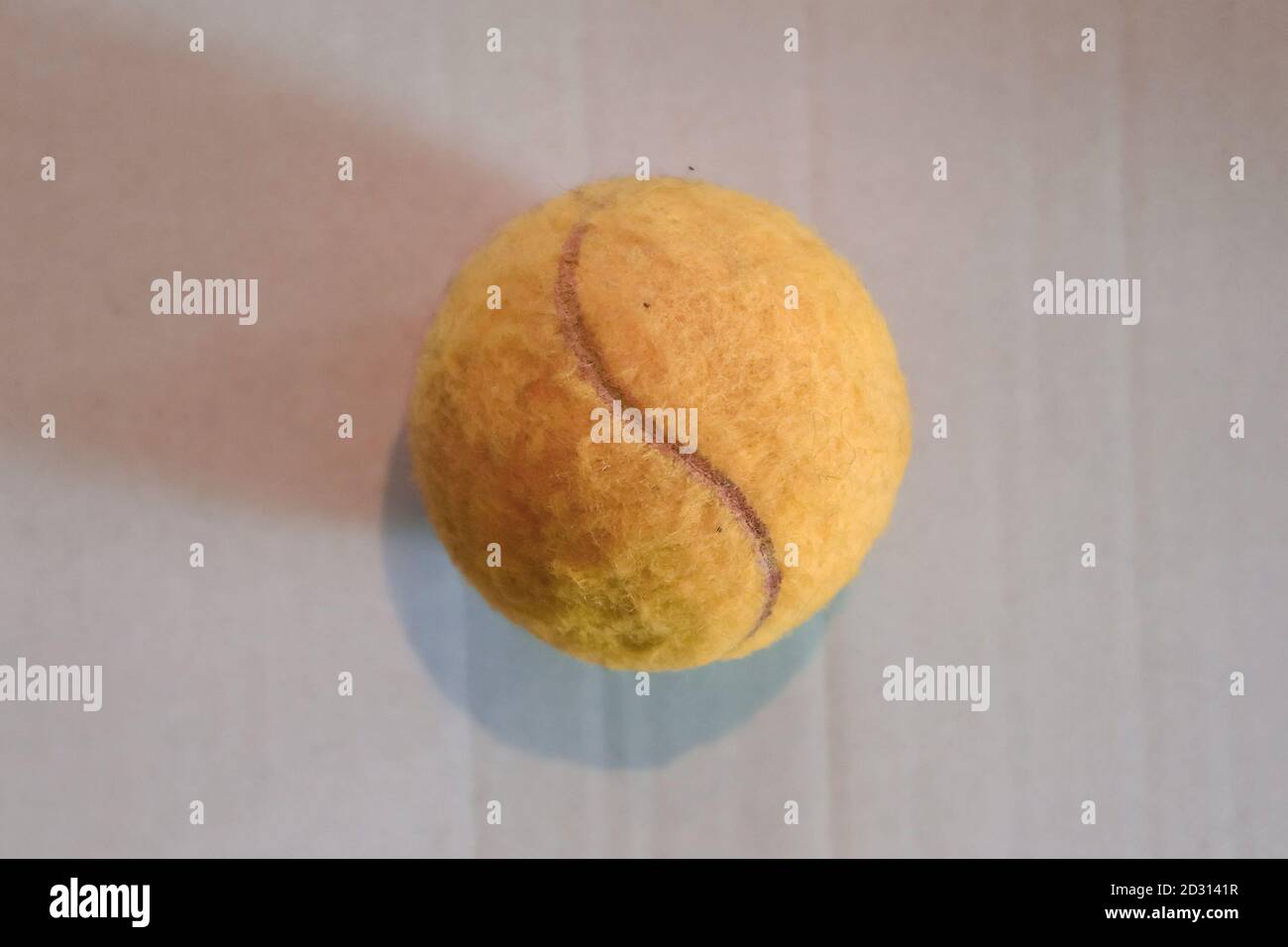 Colorful tennis ball in front of a white background Stock Photo - Alamy