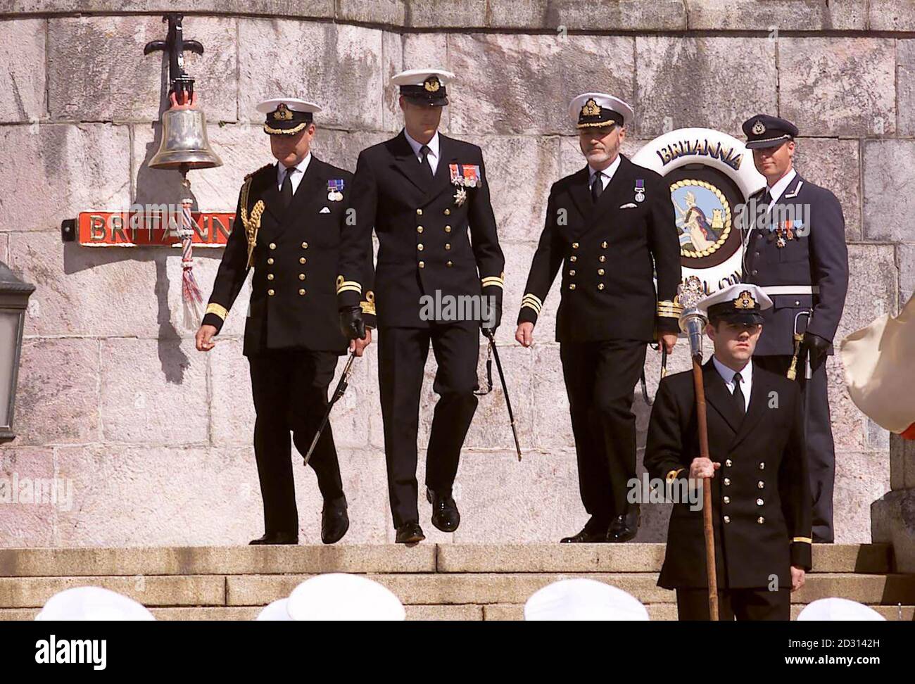 His Royal Highness Crown Prince Haakon of Norway (2nd left) takes the ...