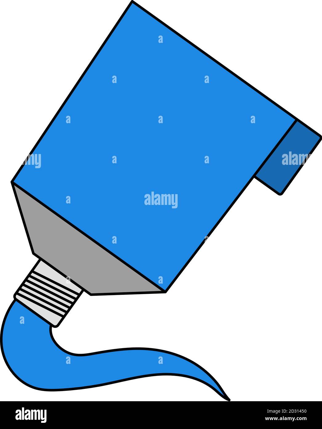 Paint Tube Icon. Editable Outline With Color Fill Design. Vector ...