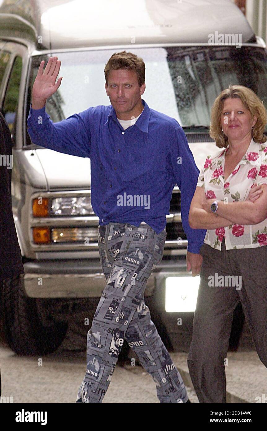 Former Channel Four Big Brother contestant Nick Bateman (L) arrives at ...