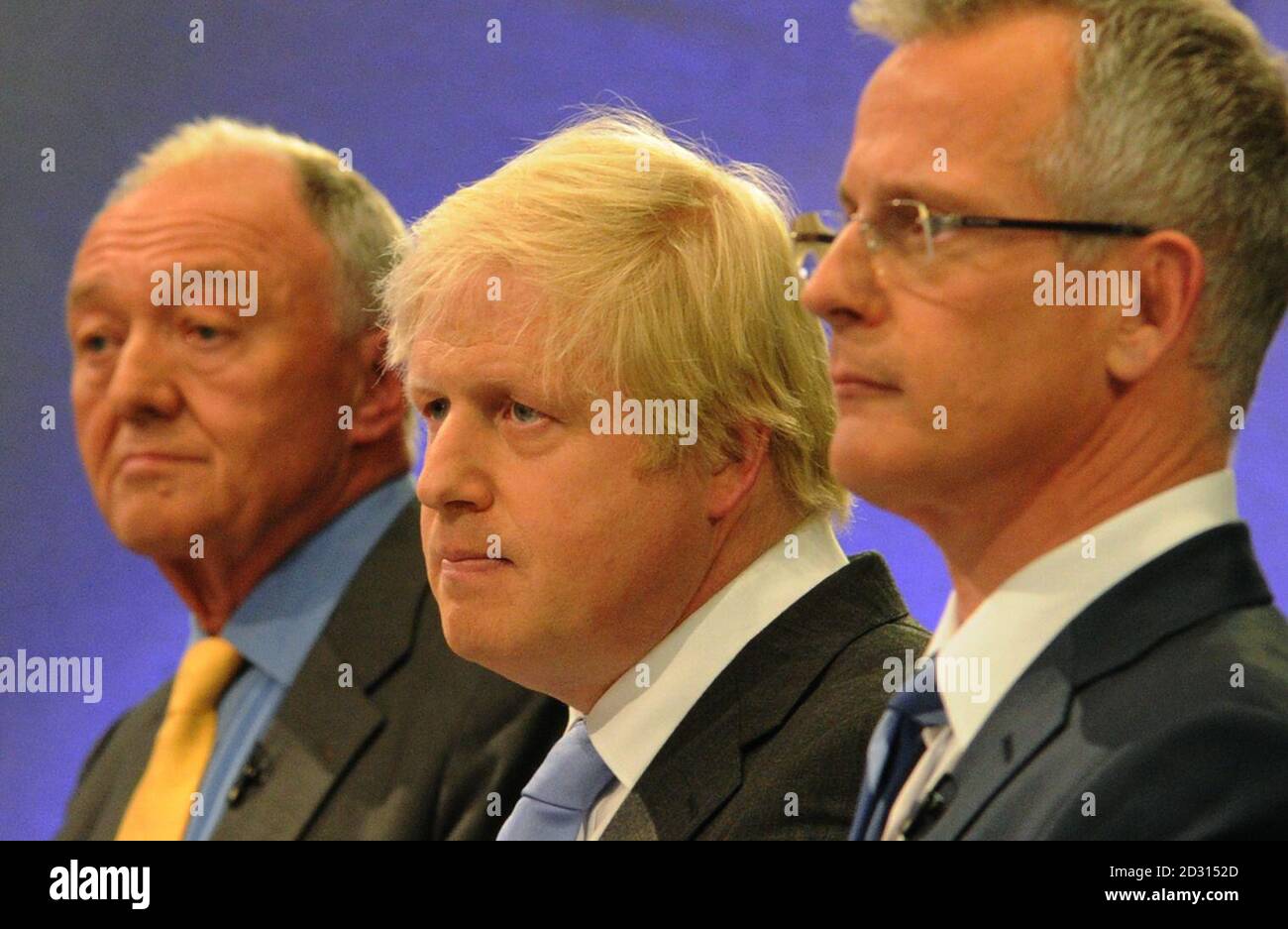 Candidates for Mayor of London (left to right) Ken Livingstone, Boris ...