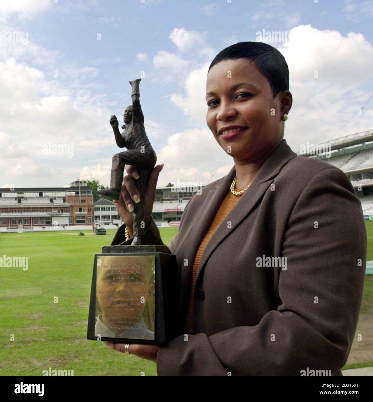 Connie Marshall, widow of the West Indian fast bowler Malcolm Marshall ...