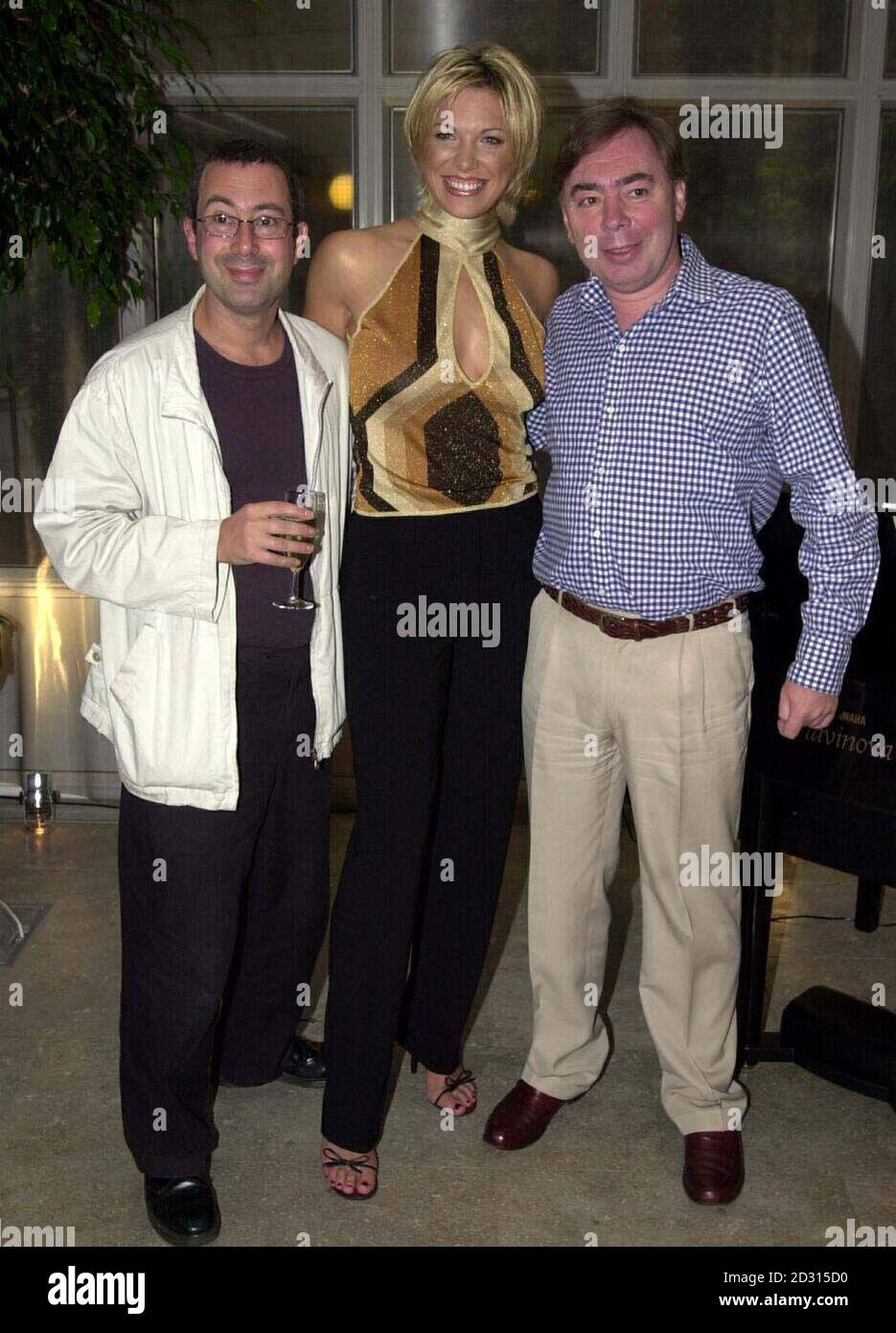 Lyricist Ben Elton (L) and composer Lord Andrew Lloyd Webber introduce ...