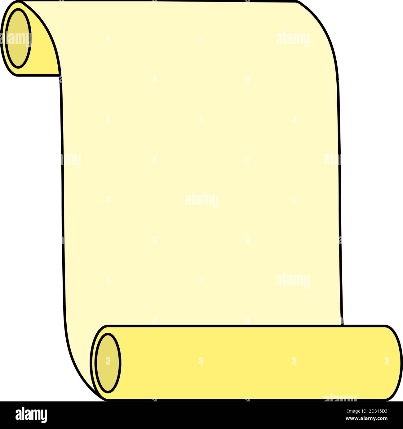 Canvas Scroll Icon. Editable Outline With Color Fill Design. Vector ...