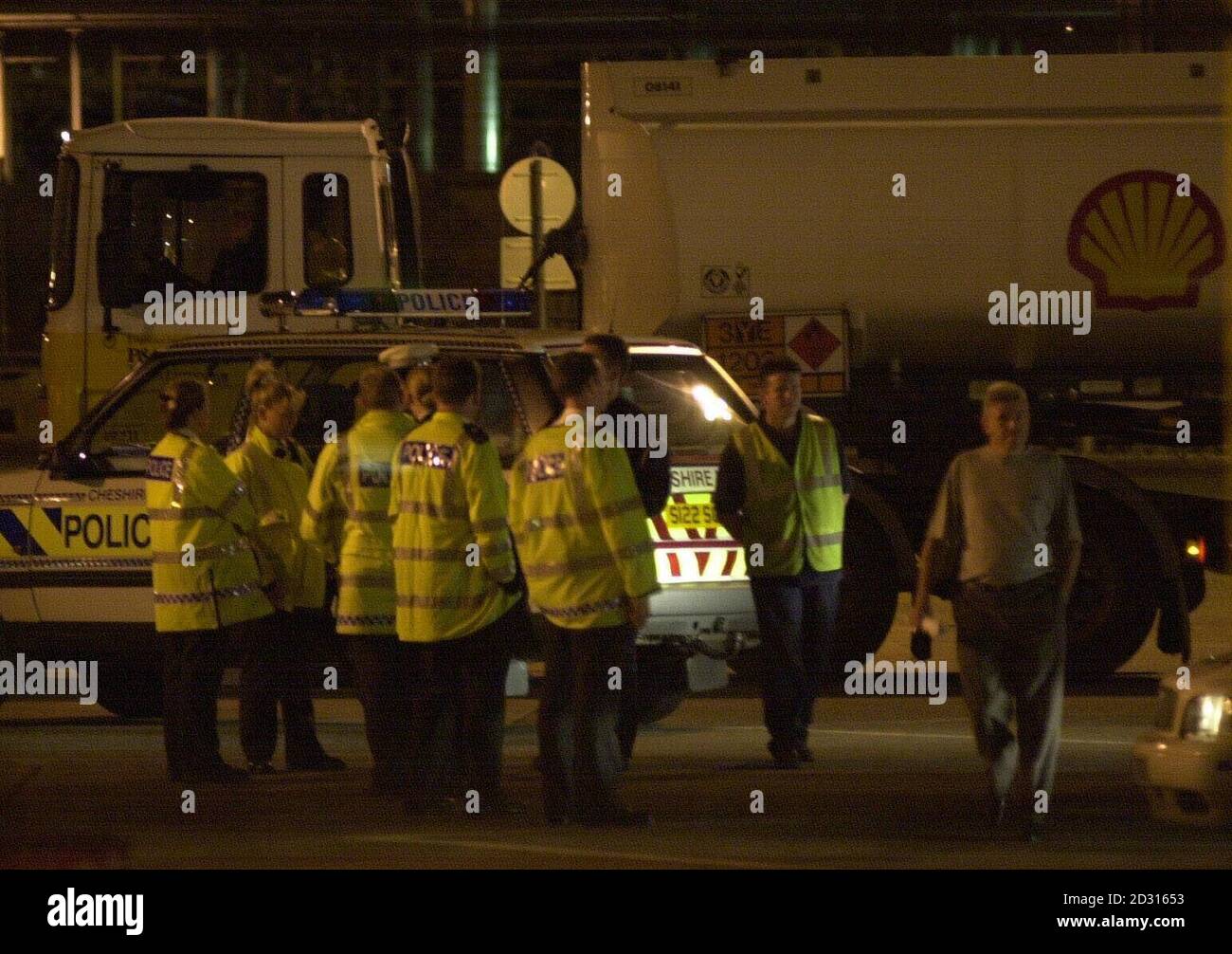 Petrol tanker police officers hi-res stock photography and images - Alamy