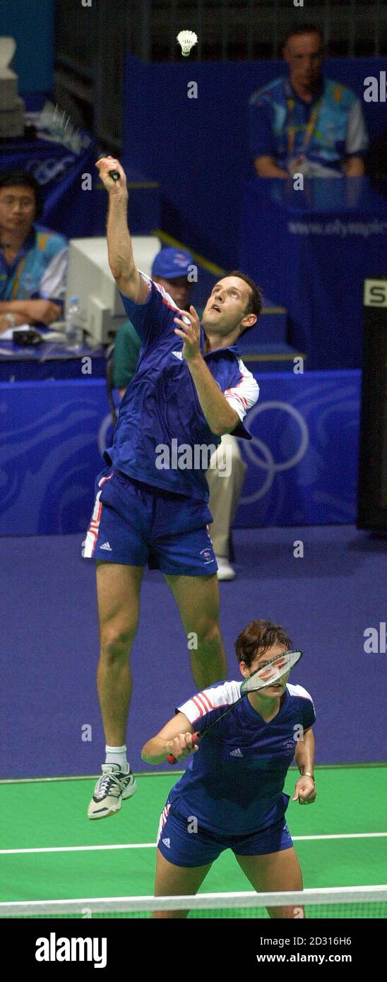 Great Britain's Joanne Goode and Simon Archer in action during their ...
