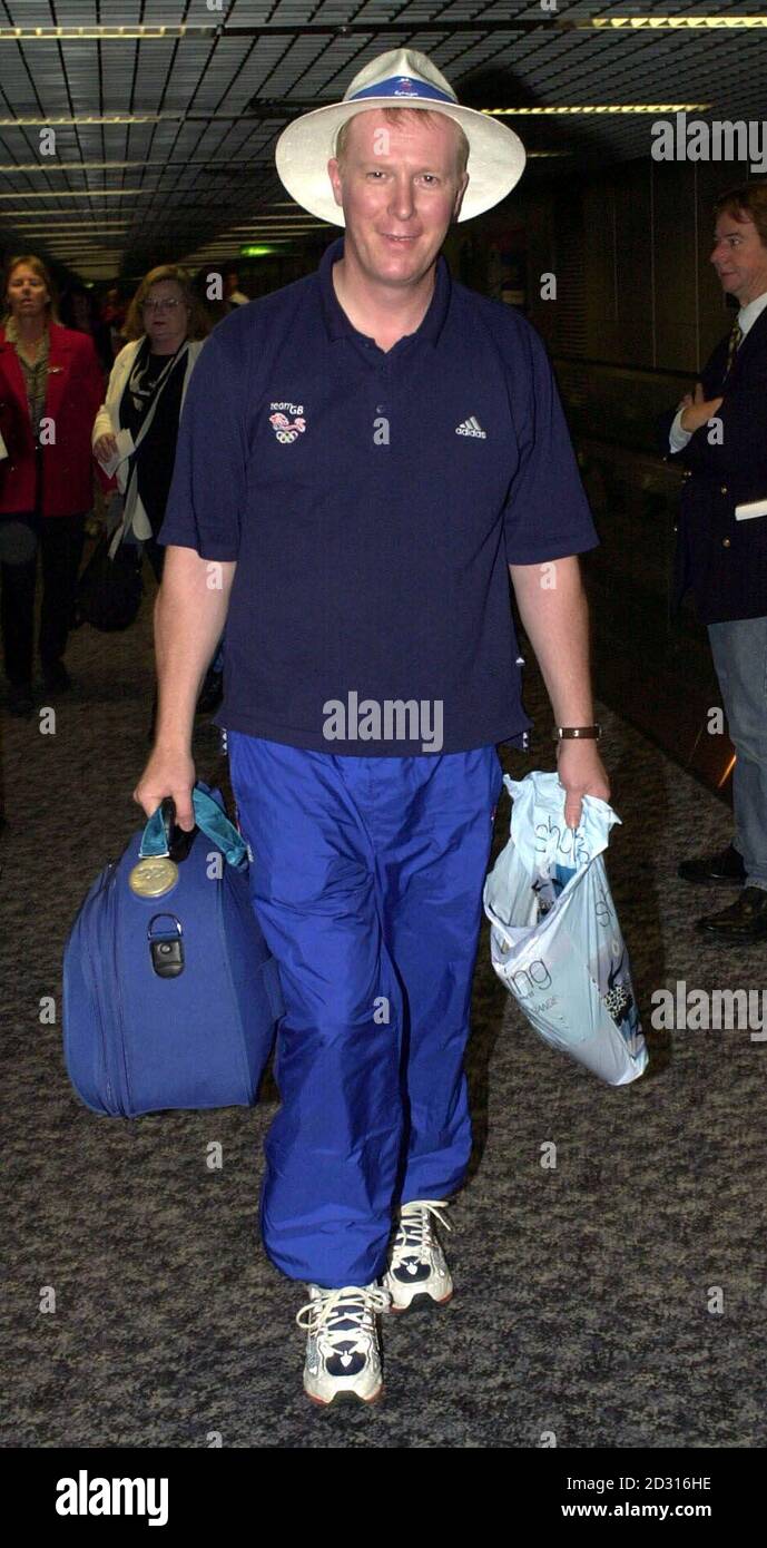 Won the medal in the mens trap shooting final in hi-res stock ...