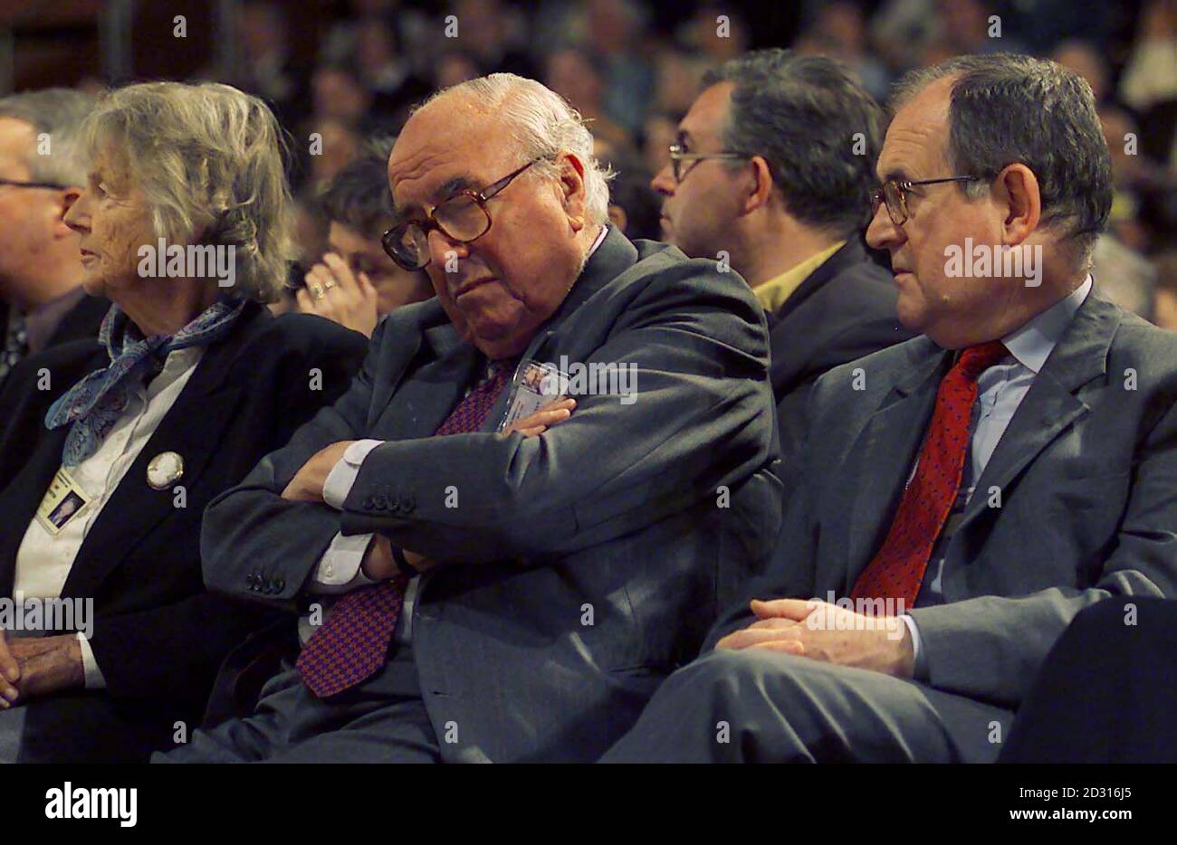 Lord Jenkins in pensive mood while Liberal Democrat leader Charles ...