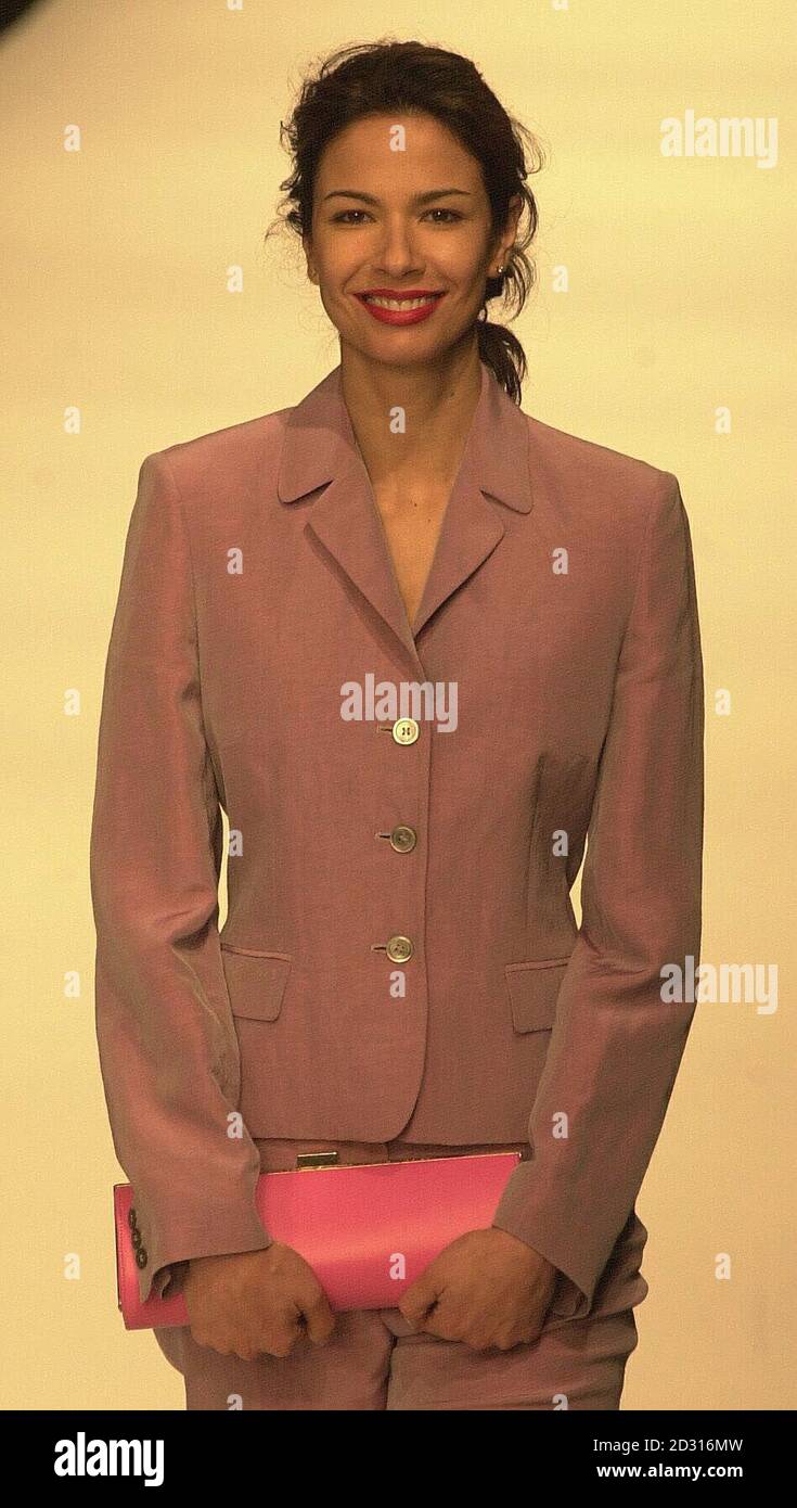 Luciana Morad former girlfriend of Mick Jagger, models a creation from ...