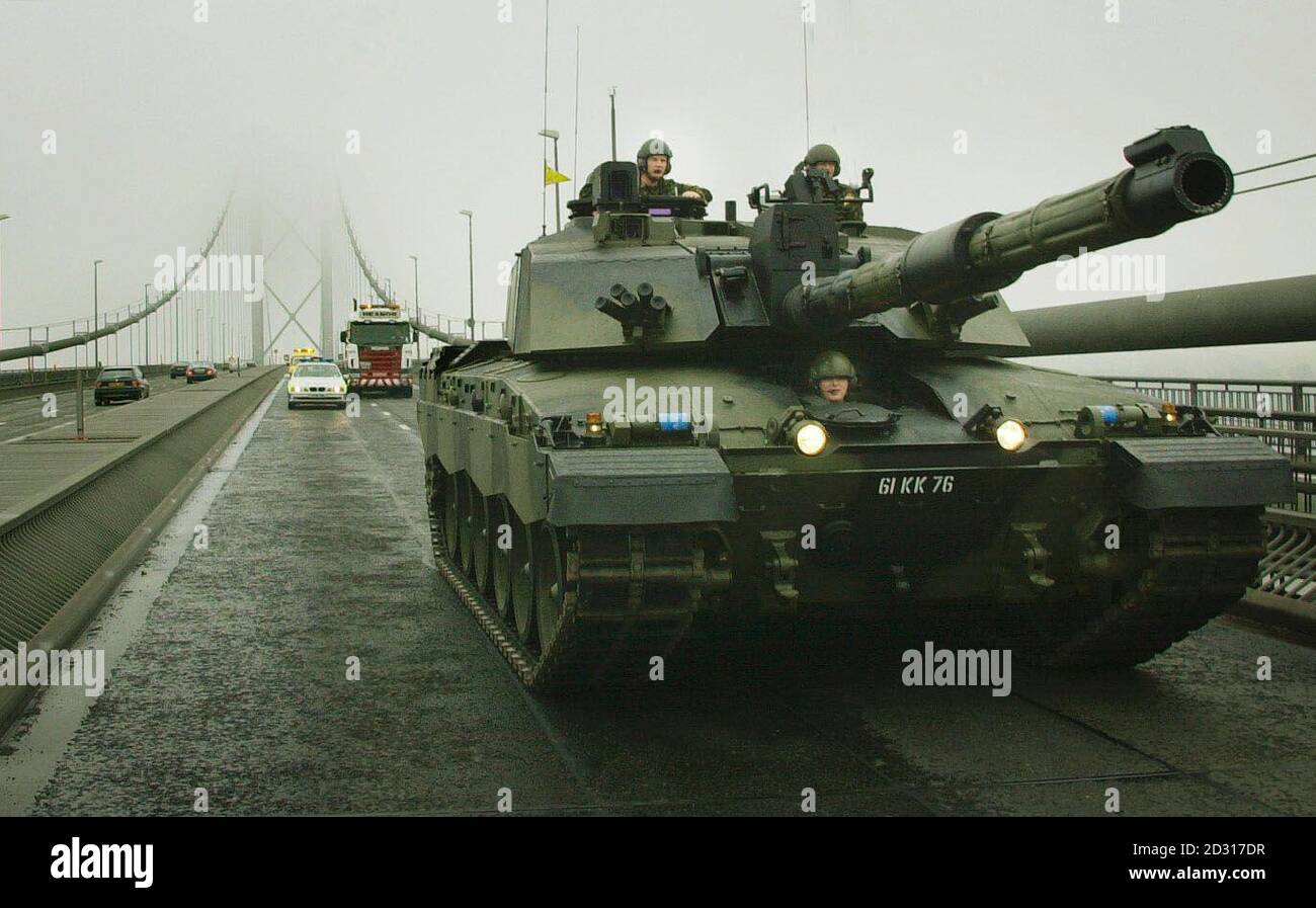 A 70-tonne Challenger II tank, which will be touring Scotland in a ...