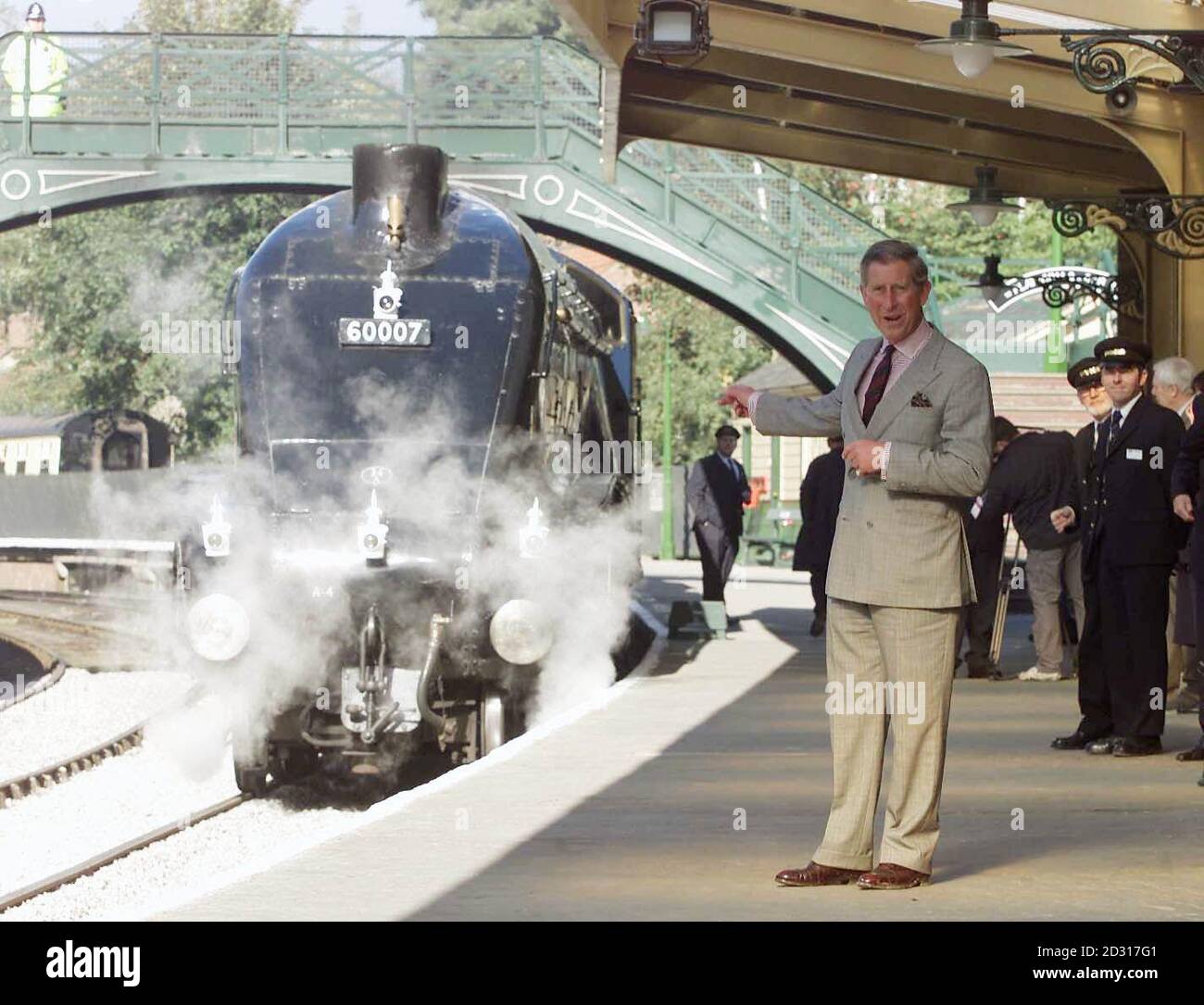 The Prince of Wales at Pickering Station, on the North Yorkshire moors ...