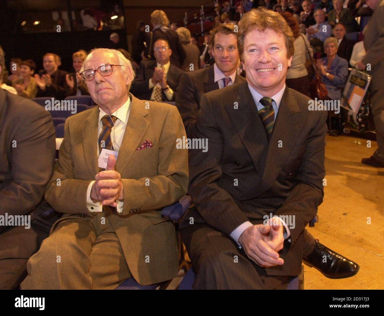 Former conservative prime minister baroness thatcher with her husband ...