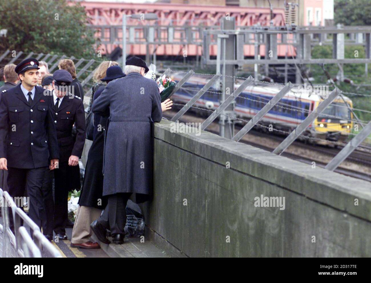 Family friends gather ladbroke grove overlooking site paddington train ...