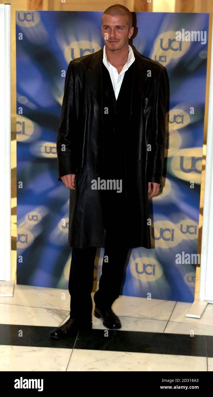 Manchester United star David Beckham arrives for the world charity ...