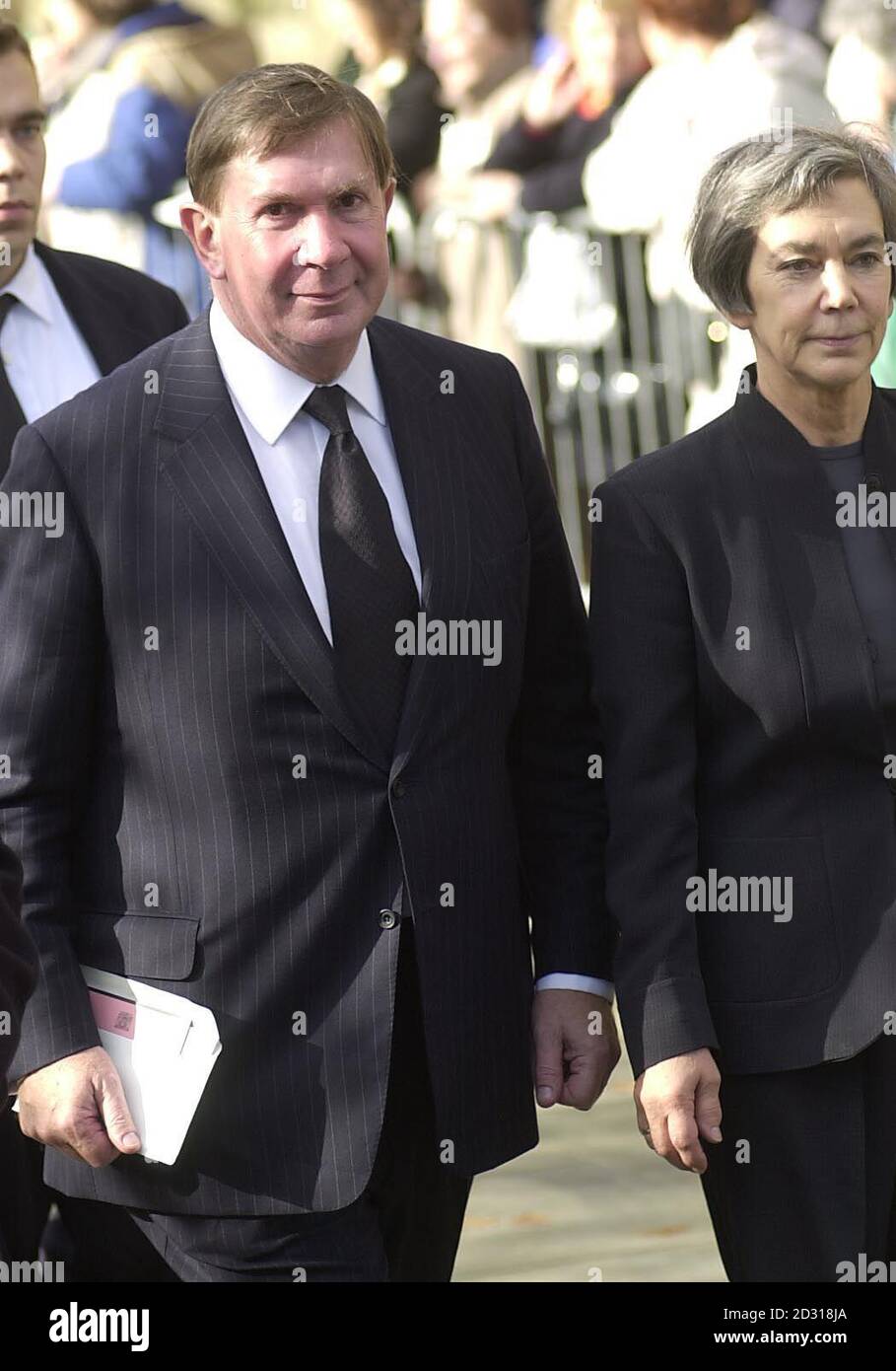 Lord Irvine and Alison Irvine, former wife of the late Mr. Dewar ...