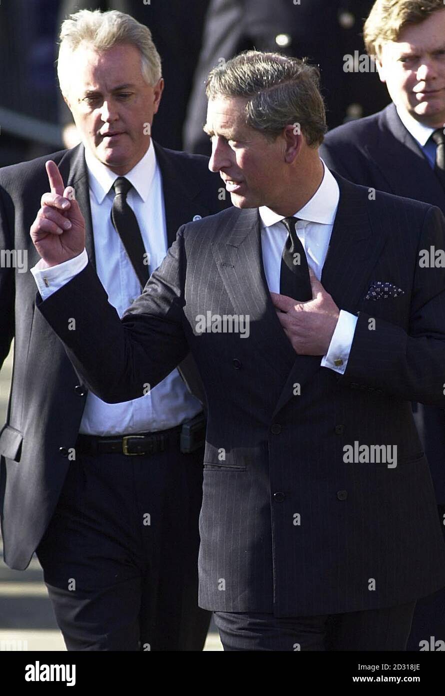 The Prince of Wales arrives at the funeral of Scotland`s late First ...