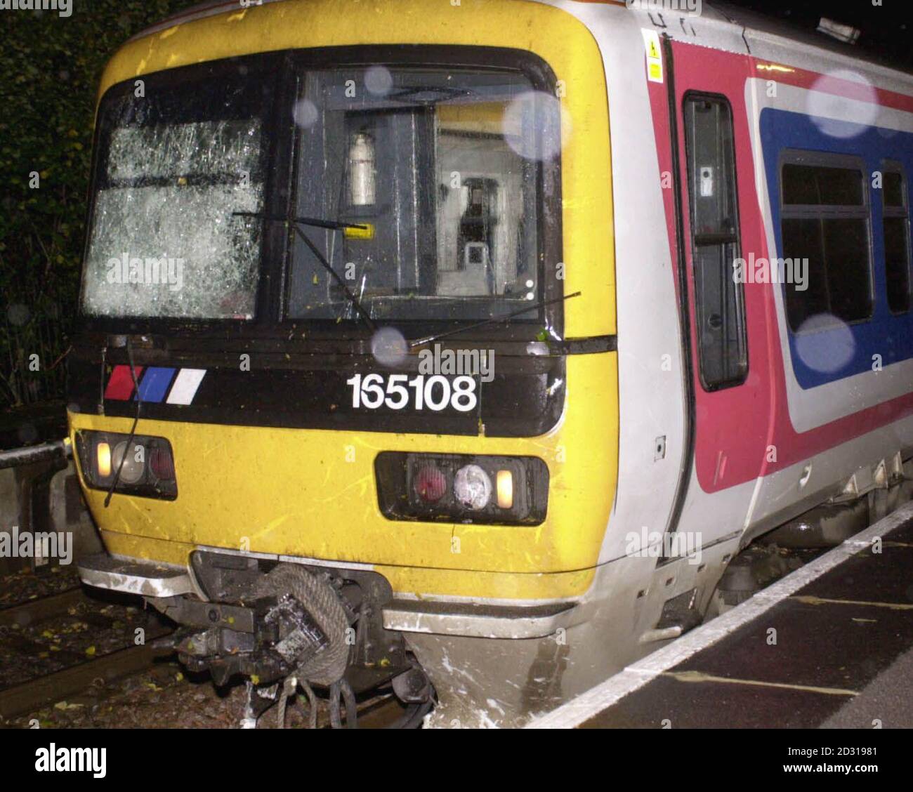 Bad weather broken window train railway carriage accident damage hi-res ...