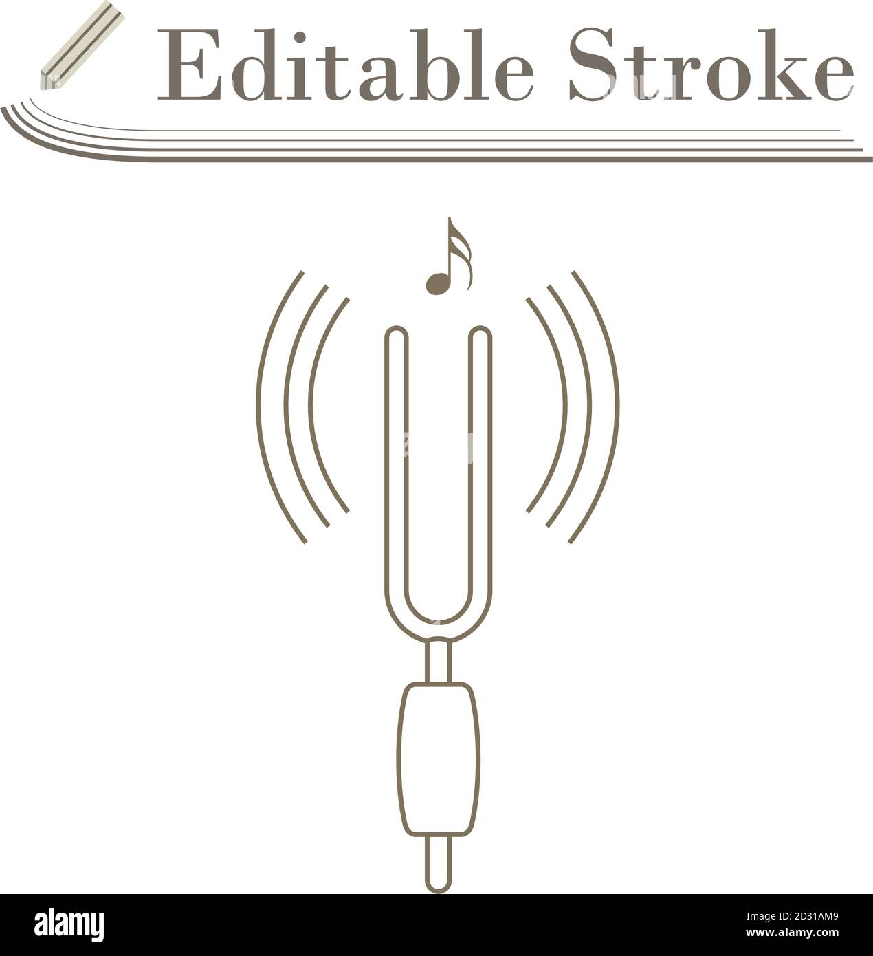 The tuning fork Stock Vector Images - Alamy