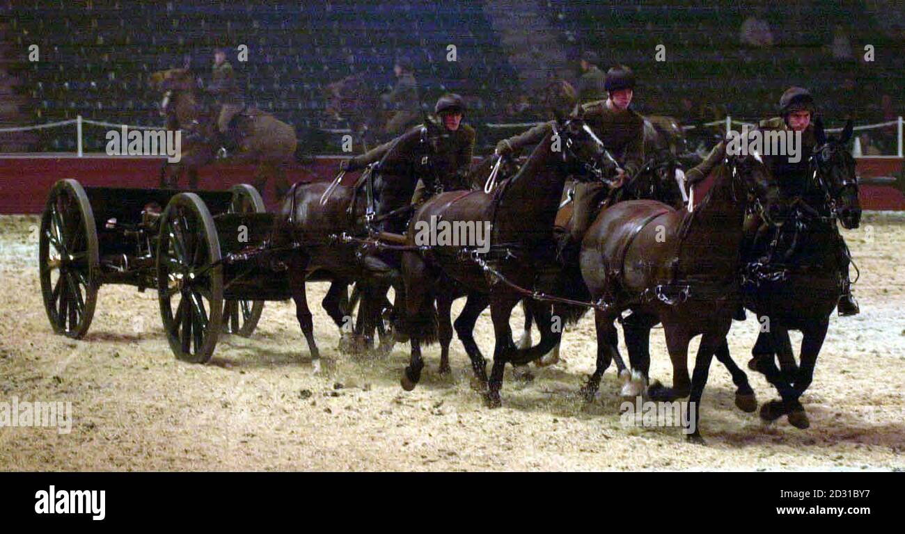 The King's Troop Royal Horse Artillery rehearse 'Jumping the Gun', for ...