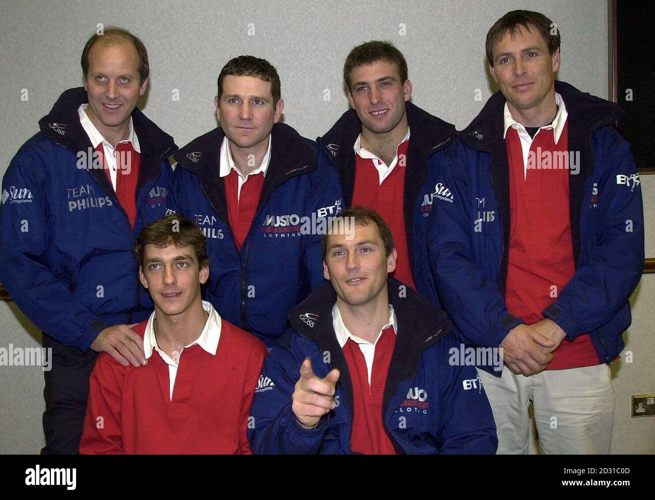 The crew of Team Phillips, from left to right, back row, Graham Geoff ...