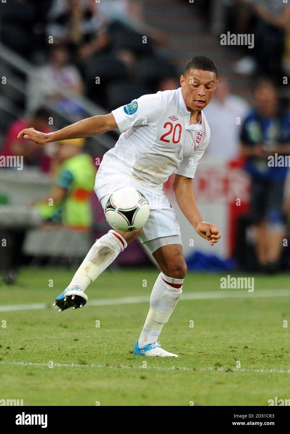 Englands alex oxlade chamberlain in action hi-res stock photography and ...