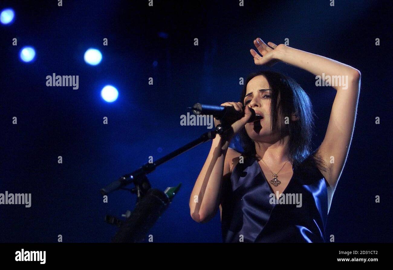 Andrea Corr from the band The Corrs during a charity gig at Newcaste's ...