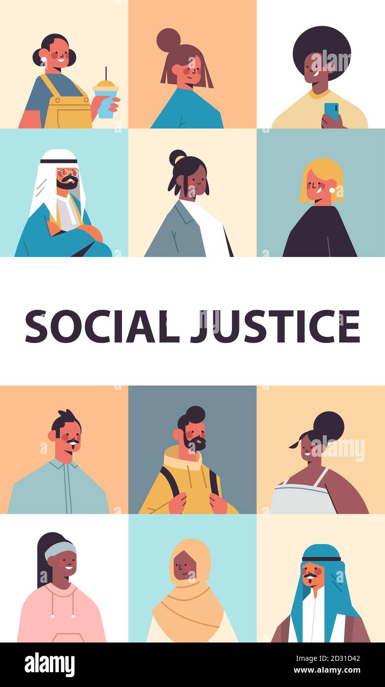 srt mix race people avatars racial equality social justice stop ...