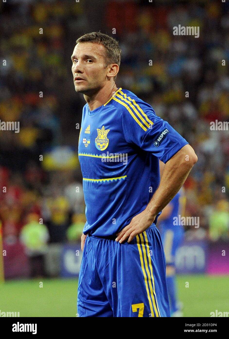 Ukraine's Andrei Shevchenko during the group D match between England ...