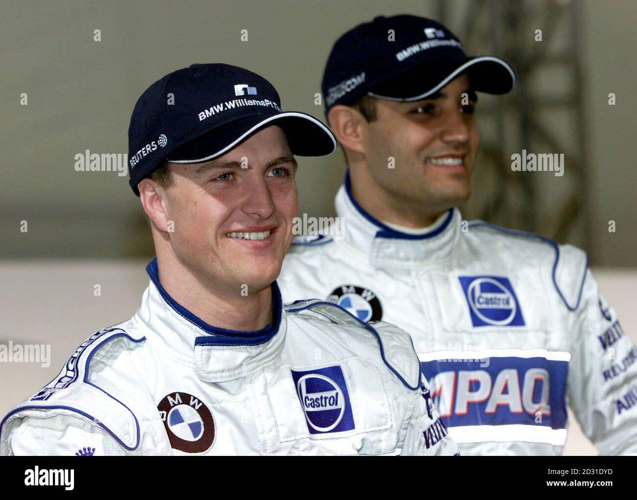 BMW Williams Formula One drivers Ralf Schumacher (left) and Juan Pablo ...