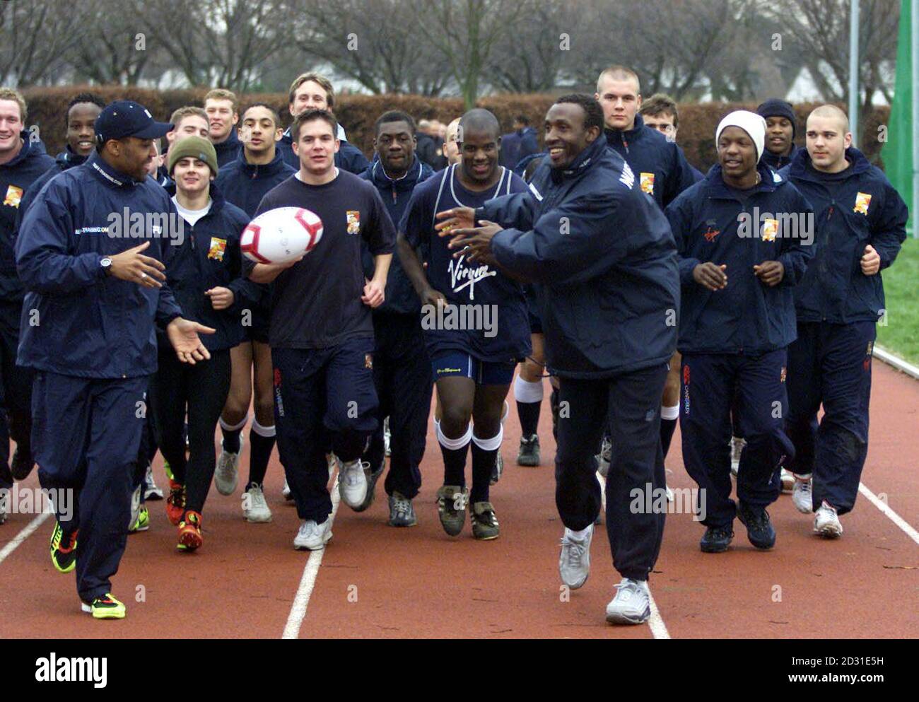 The london broncos rugby league team call hi-res stock photography and ...